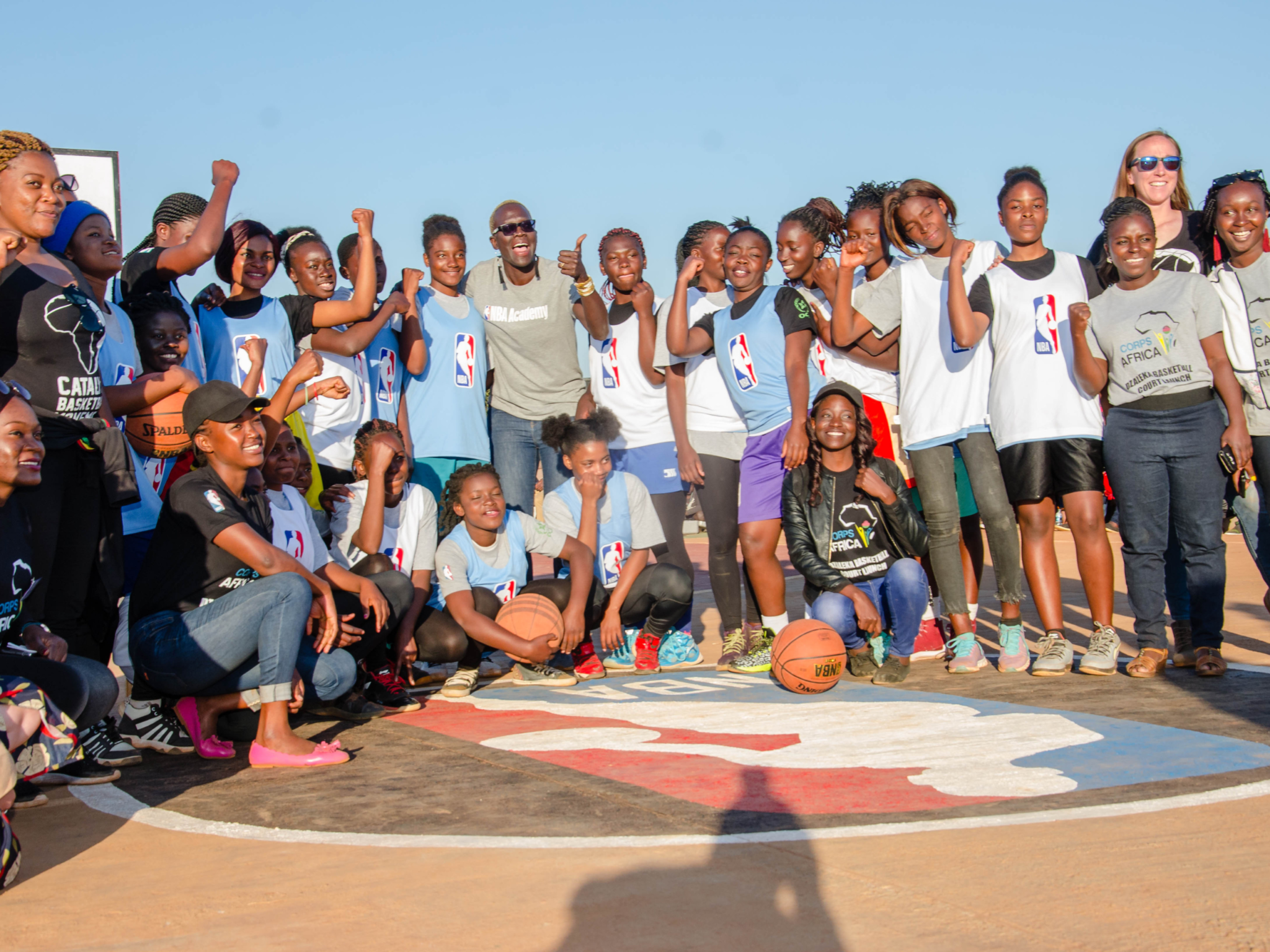 Basketball Court at the Dzaleka Refugee Camp - CorpsAfrica